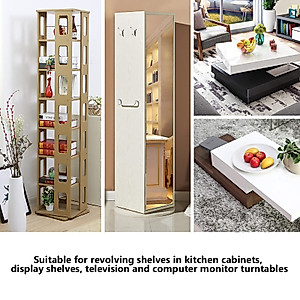 12 Inch Lazy Susan Turntable Round Shape Galvanized Turntable Lazy Susan Hardware Rotating Swivel Plate for Kitchen Display Table Serving Trays Lazy Susan Turntable for Cabinet