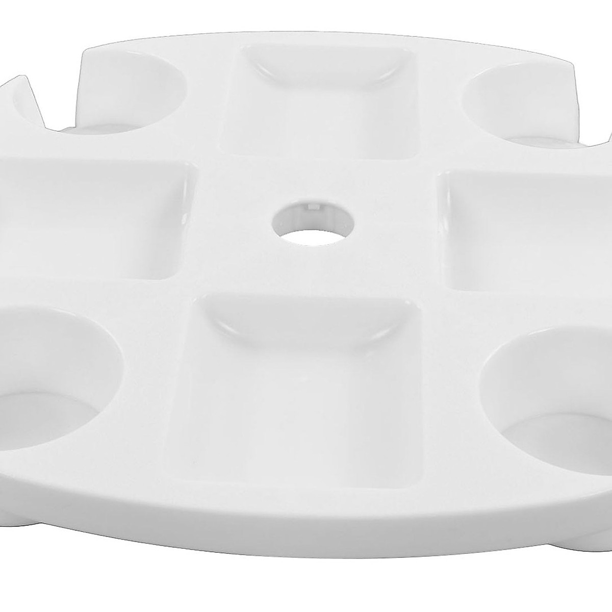 Umbrella Table Tray Round Cup Holder Drink Beach Umbrella Drink Tray Umbrella Tray White 4 Cup Liquor Desk Serving Tray Beverage Drinking Beverage Cocktail Poster Stand Desk Tray Circular Umbrella