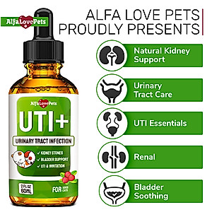 Dog UTI Treatment ✿ Cat UTI Remedy ✿ Dog Urinary Tract Infection Treatment ✿ Cat Urinary Supplement ✿ Bladder + Kidney Support for Cats & Dogs ✿ UTIs and Bladder Stones ✿ Natural Cranberry Supplement