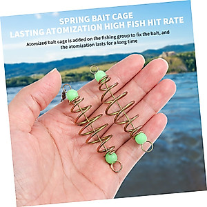 INOOMP 48 Pcs Fishing Cage Carbon Steel Carp Carp Feeder Cage Holder