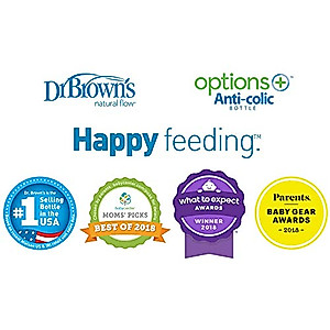 Dr. Brown's 5 oz Options+ Wide-Neck Bottles, 3-Pack
