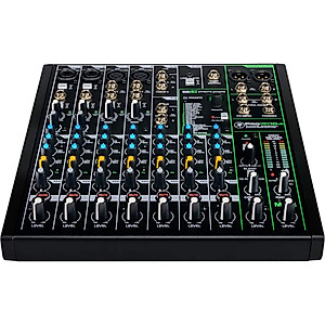 Mackie ProFX10v3 10-Channel Sound Reinforcement Mixer with Built-In FX, Gator Cases G-MIXERBAG-1515 Mixer Bag & Stereo Cable 10' Bundle