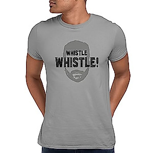 X-Large Oxford Mens Whistle Funny Soccer Coach T-Shirt
