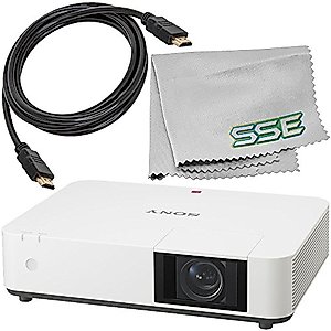 Sony VPL-PWZ10 5,000 Lumens WXGA Laser Light Source Projector – Includes HDMI Cable + Microfiber Cleaning Cloth