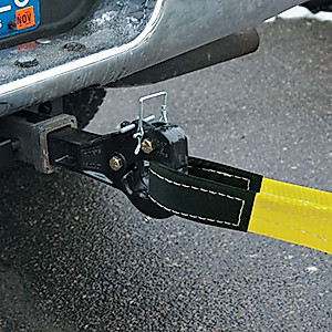 VULCAN Tow Strap with Reinforced Eyes - Heavy Duty - 4 Inch x 30 Foot - 2 Pack - 10,000 Pound Towing Capacity