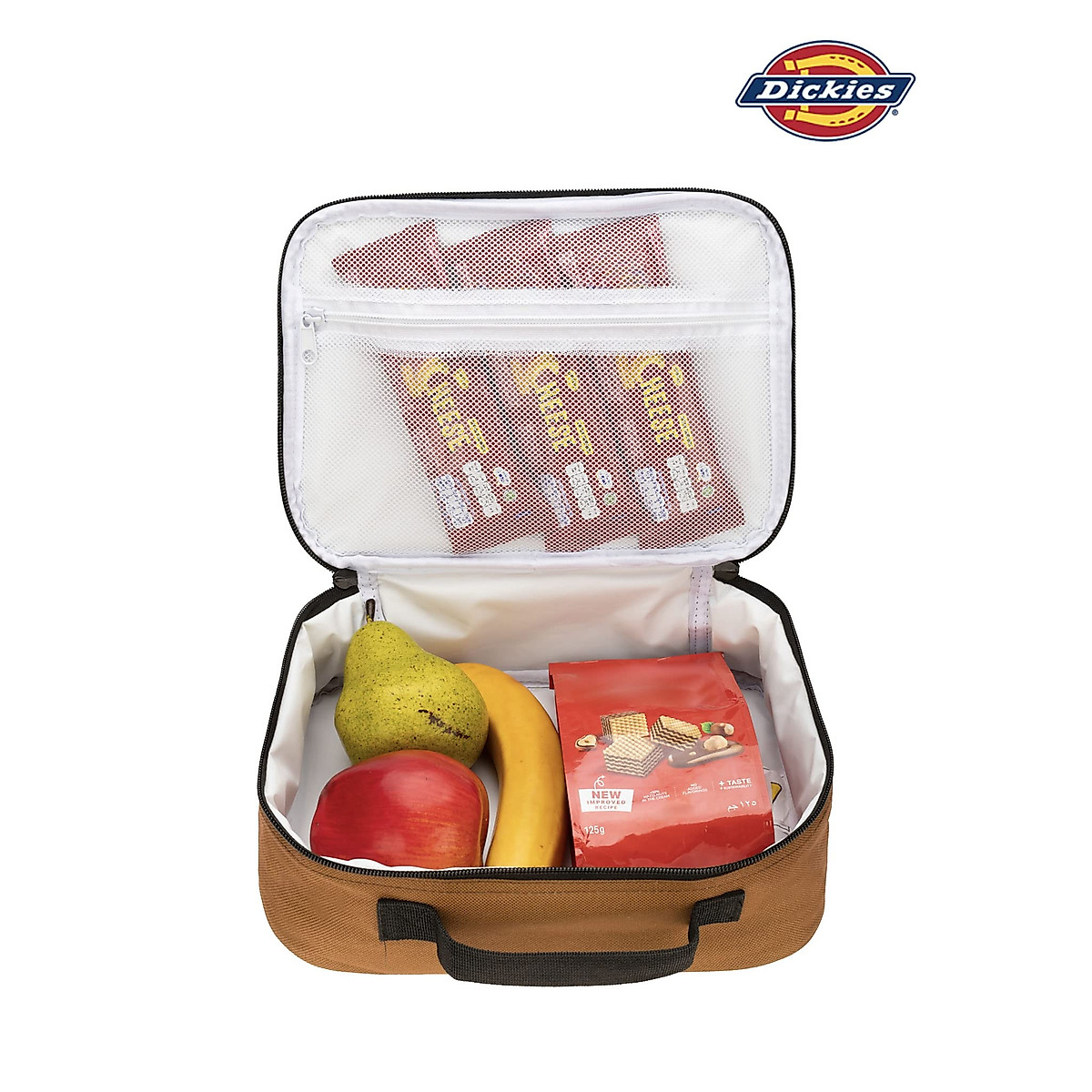 Dickies Kids Insulated Lunch Bag for School, Thermal Reusable Lunch Box for Kids, Boys, Girls (Black)