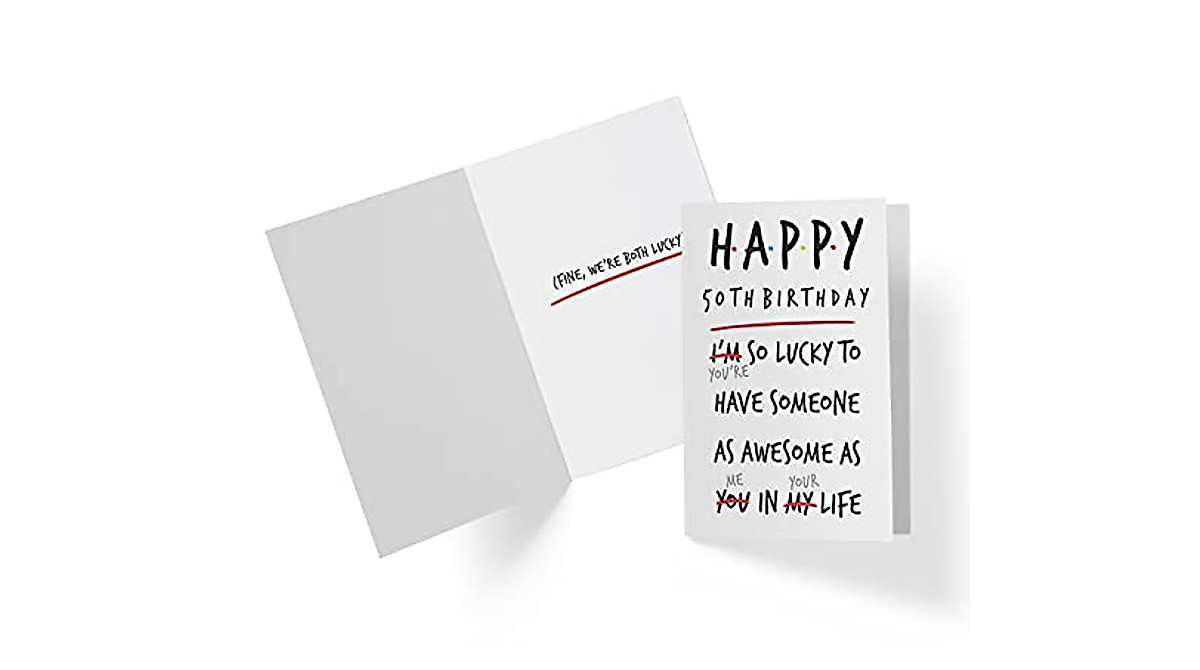 50th Birthday Card - Celebrate in Style with Karto's Milestone Card