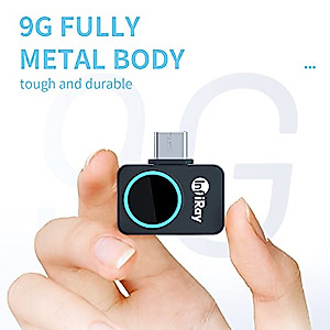 InfiRay P2 Night Vision Go Thermal Camera Imager for Android Smartphones, Smallerest Imager Infrared Imaging Camera, 9g Fully Metal Body, 256X192 IR Resolution, 49000 Temp Data Secondary Analysis