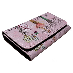 NEW YORK Statue of Liberty Souvenir Gift Purse Wallet (Skirt-Pink)