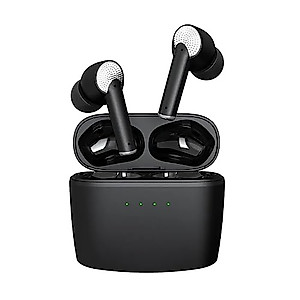 Wireless Earbuds,IPX7 Sweat Resistance Earphones-42 Hours Playtime Bluetooth Headphones with Charging Case Noise Cancelling Black Earbud for Gym,Sport| for Android & iPhone