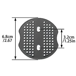 DGHAOP 50pcs Gardening Gasket U-Nail Gasket Grass Proof Cloth Gasket 68mm Garden Staple Gaskets Landscape Stakes Pad Gasket for Artificial Grass Garden
