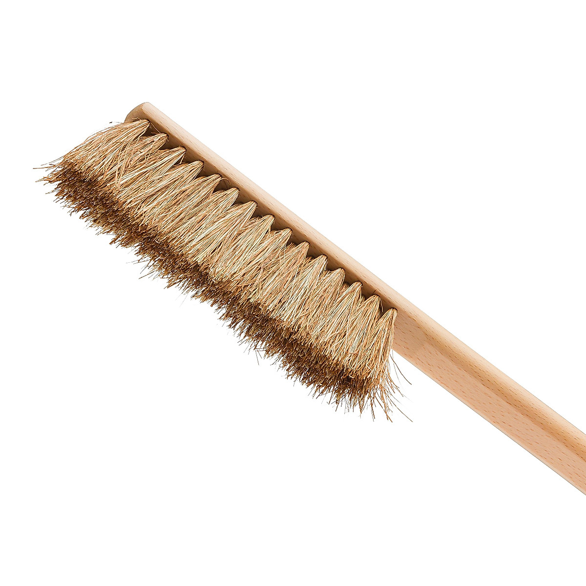 Redecker Narrow Hand Brush with Oiled Beechwood Handle, Strong Plant-Based Bristles, Hanging Loop, Made in Germany