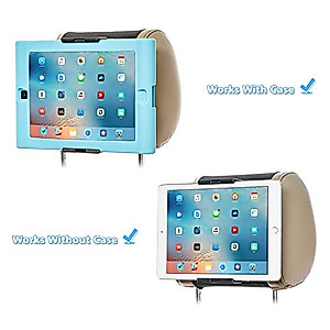 WANPOOL Car Headrest Mount Holder for Tablets and Phones with 5-10.5Inch Screens -Compatible with iPhone iPad Air Mini, Samsung Galaxy, Nintendo Switch