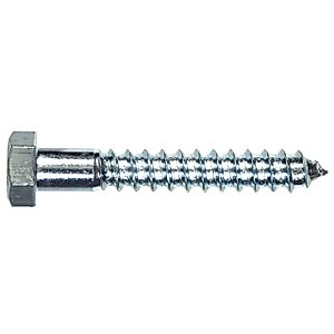 Hillman 230027 Hex Lag Screws, 1/4 X 4-Inch, Zinc, 100-Pack