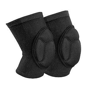 PURFUN Men Boys Thick Sponge Knee Pads Guard Collision Avoidance Sport Protective Kneepad Antislip Skate Soccer Football Volleyball Basketball Cycling Knee Braces Support