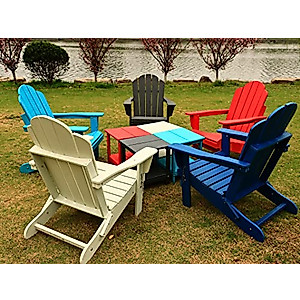 Aoorun Adirondack Chairs Folding Adirondack Chair，Plastic Adirondack Chairs seat Width 21.3"，fire Pit Chairs for Outside firepit Area Lifetime，All Weather Resistant and Durable -Grey
