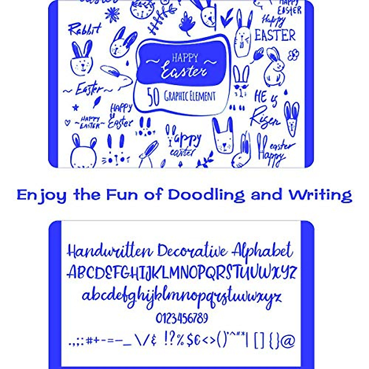 Permanent Markers,Shuttle Art 30 Pack Blue Permanent Marker set,Fine Point, Works on Plastic,Wood,Stone,Metal and Glass for Doodling, Marking