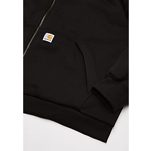 Carhartt Men's Rain Defender Loose Fit Midweight Thermal-Lined Full-Zip Sweatshirt, Black, X-Large