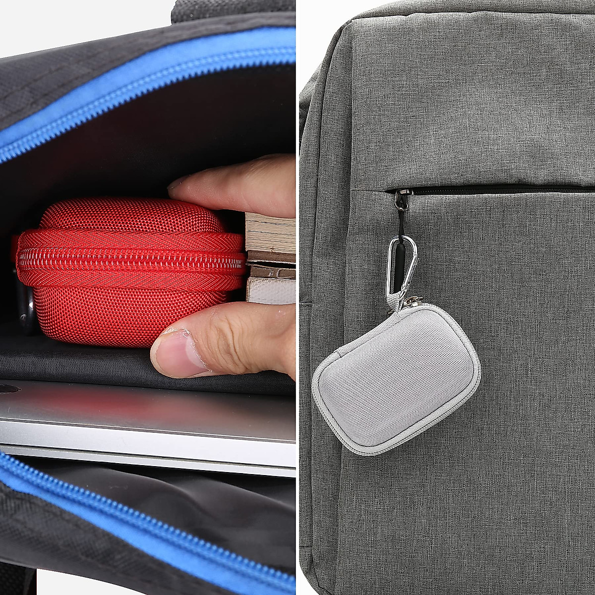 khanka Hard Travel Case Compatible with iWALK/Charmast/KKD/Abnoys/VEGER/Taegila Small Portable Charger 3350mAh 4500mAh 4800mAh 5000mAh 5200mAh 8000mAh Ultra-Compact Power Bank, Case Only (White)