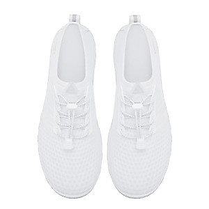 Limberun Water Shoes Beach Shoes Women Outdoor Aqua Swimming Water Shoes Beach Sand Shoes for Mens Pool Shoes Stay Comfortable and Protected with Water Shoes White 11W/10M