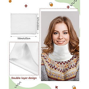 SATINIOR 6 Pcs Winter Beanie Hat Scarf Gloves Set for Women, Knitted Beanie with Pom Pom Neck Warmer Touchscreen Gloves Set(Gray, White)