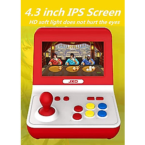New JXD classic nostalgia big rocker retro Multiplayer mini arcade console Dual-core 32GB build in 9000 games more than 10 simulators such as mame/CPS/arcade mp3 mp4