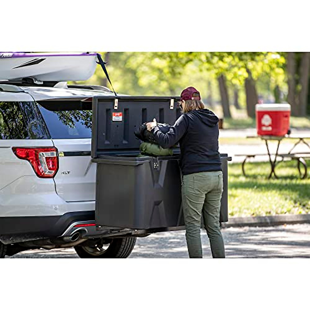 Buyers Products 1707020 Hitch-Mounted Poly Cargo Carrier , Black