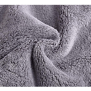 BloomSesame Makeup Remover Cloths for Face, Eye, Lips - Reusable Makeup Remover Pads Soft Microfiber Facial Cleansing Cloths 5 x 5inch 12 Pack (Gray)