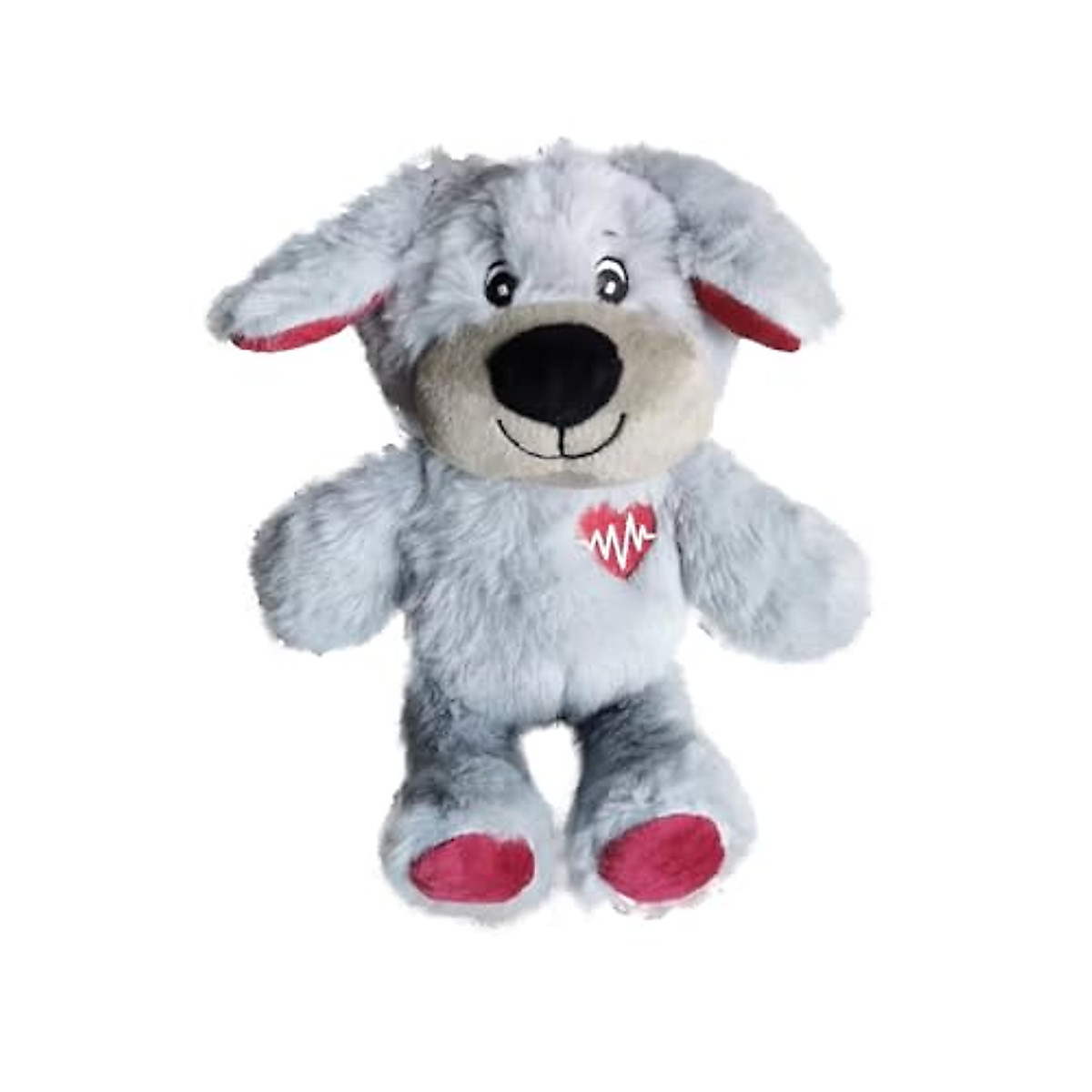 HonourHope Dog Heartbeat Toy for Anxiety Relief, Dog Soft Plush Toy Pet Calming Puppy Behavioral Training Aid Toy Pet Companion Pillow for Puppy Dog Cat Kitty Pets - Bear Box