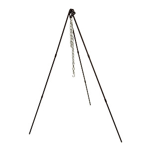 Lodge ATP2 Adjustable Camp Tripod, 40 to 60-Inch Tall, Black