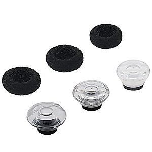 ALXCD Gel Eartips for Voyager Legend Headset, 3 Pcs Soft Gel Ear Tips & 3 Pcs Foam Covers, Fit for Headset Voyager Legend (S/M/L)