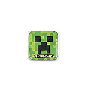 Minecraft Boys Fleece Throw Blanket - Blanket Lanyard and Pin Box Set - Official Black and Green Creeper Face Throw Blanket Lanyard and Pin Set (Green Run)