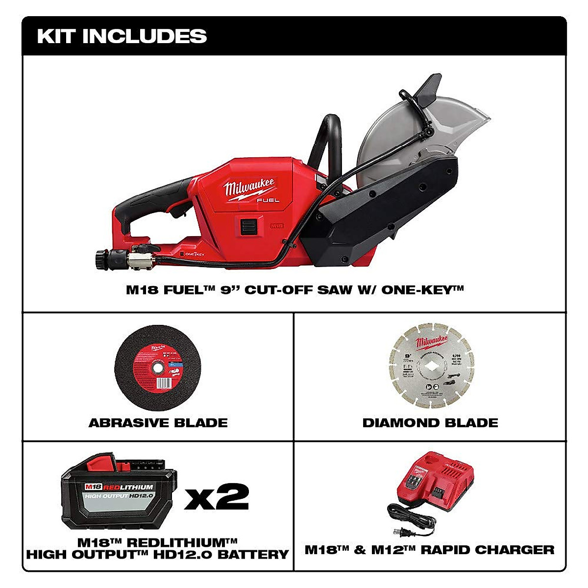 MILWAUKEE M18 FUEL 9in. Cut-Off Saw w/