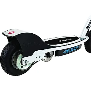 Razor E300S Seated Electric Scooter - 9" Air-Filled Tires, Removable Seat, Up to 15 mph and 10 Miles Range