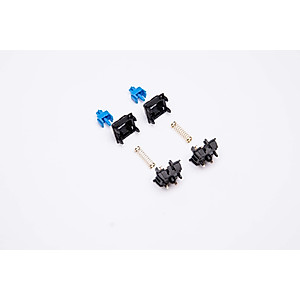 HK Gaming MS-1 Mechanical Key Switches for Mechanical Gaming Keyboards | PCB Mounted | Pre Lubed | 67cN ; Linear (Pro Marlin Blue, 120 Pcs)