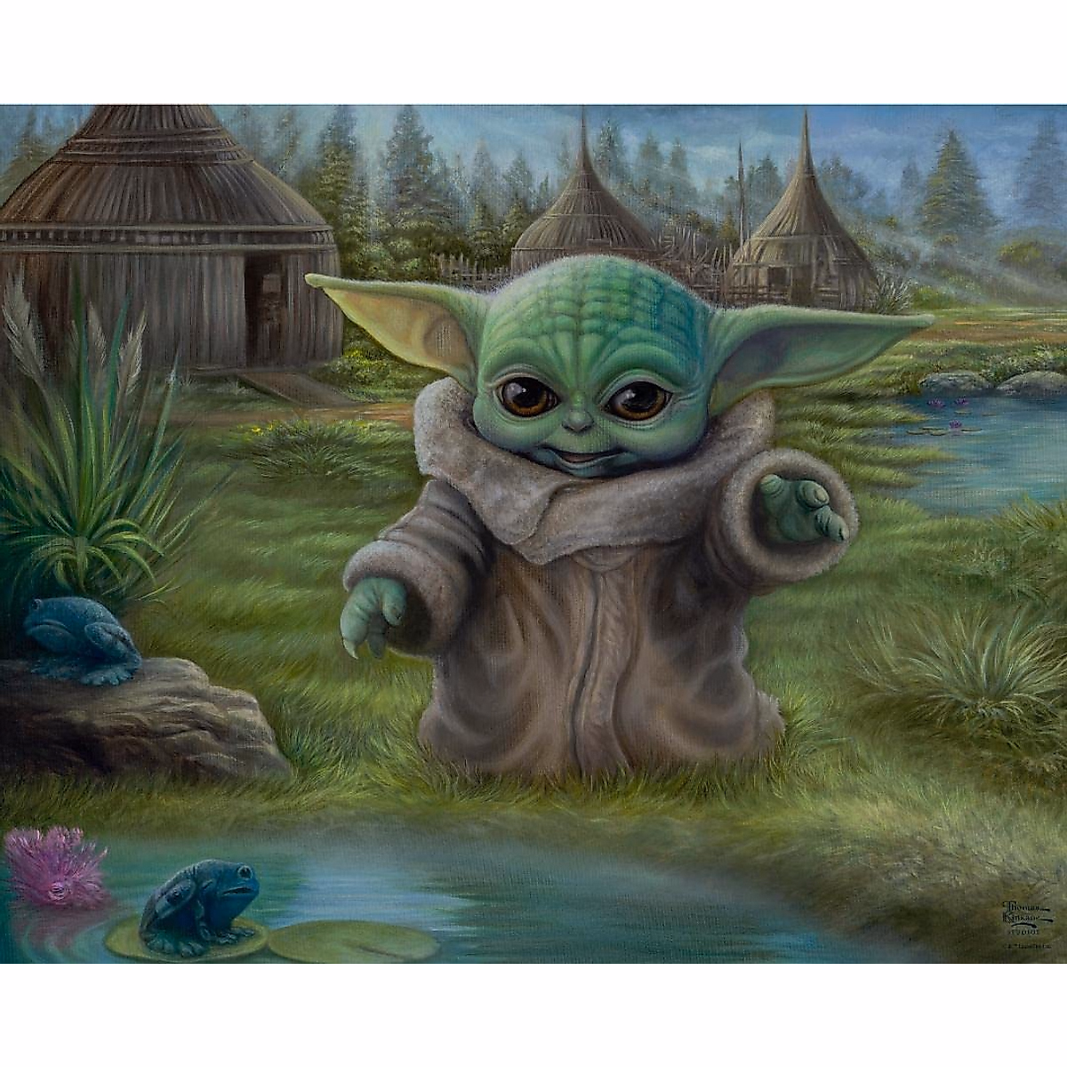 Star Wars Yoda The Child Panel 36 X 44 Cotton Fabric David Textiles