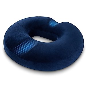 HOMCA Donut Pillow for Tailbone Pain, Hemorrhoid Pillows for Sitting After Surgery, Memory Foam Coccyx Cushion for Postpartum Pregnancy, Car Seat Office Chair Cushion for Pressure Relief