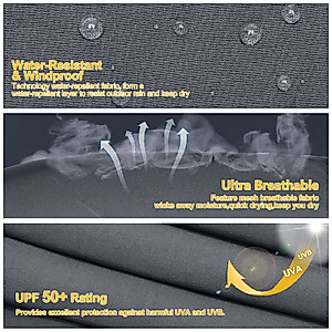 MOCOLY Women's Hiking Capris Pants Outdoor Lightweight Quick Dry Water Resistant UPF 50 Cargo Pants with Zipper Pockets Grey S