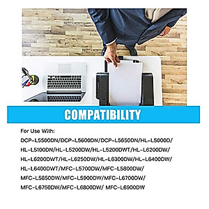 TonerPlusUSA Compatible TN850 TN820 Toner Cartridge – TN-850 TN-820 High Yield Toner Cartridge Replacement for Brother Laser Printer – Black [10 Pack]