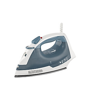 BLACK+DECKER Easy Steam Compact Iron, IR40V , Blue