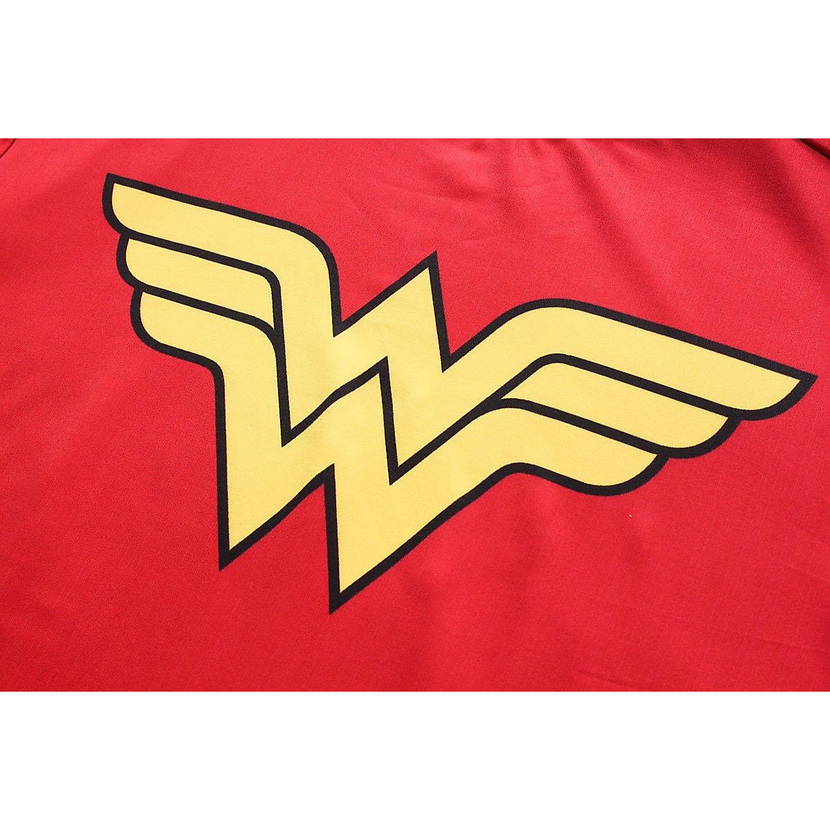 Red Plume Women's Compression Fitness Sport T-Shirt Superhero Sercies Short-Sleeved Yoga Sport Shirt for Women Red