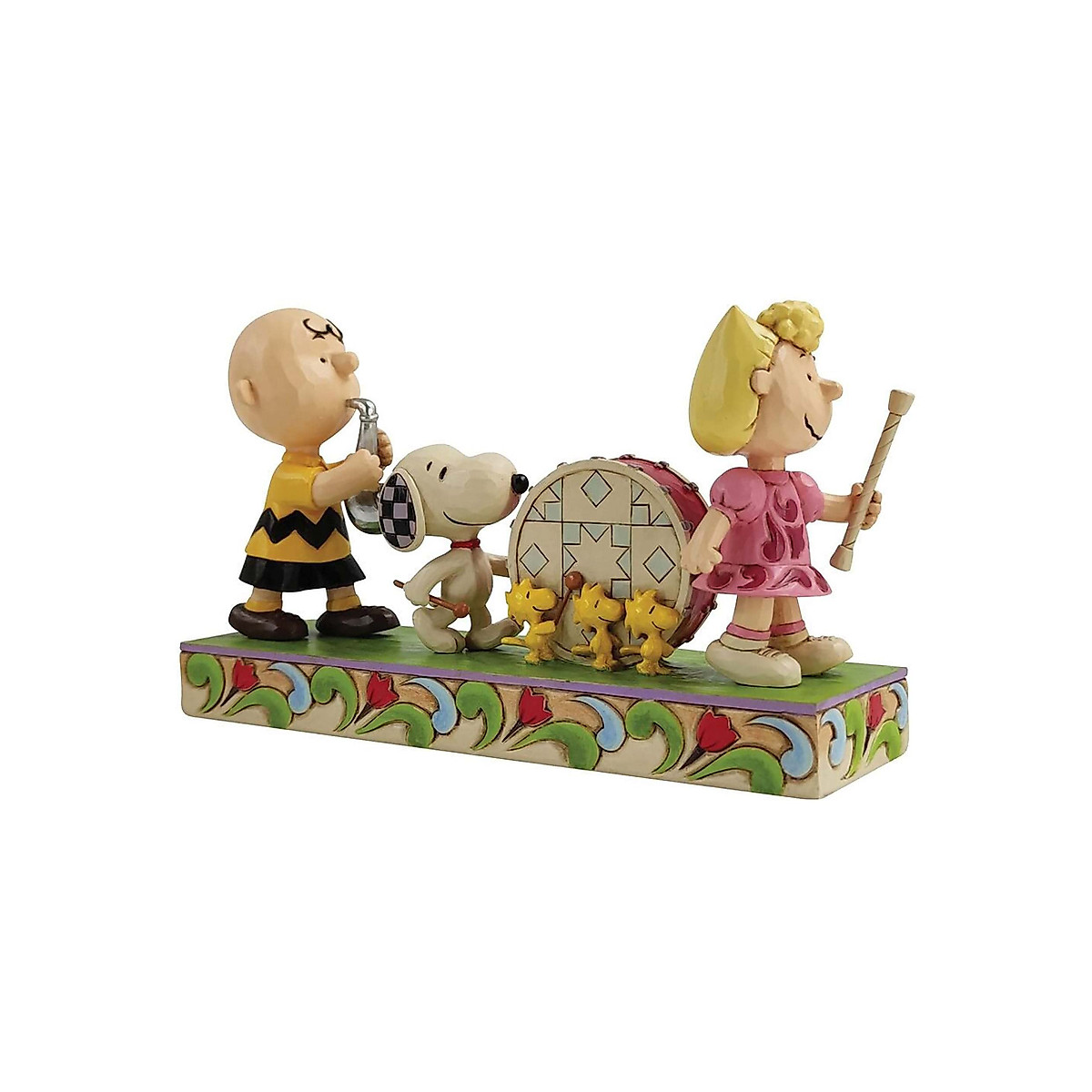 Enesco Jim Shore Peanuts Marching Band Parade Figurine, 4.625 Inch, Multicolor