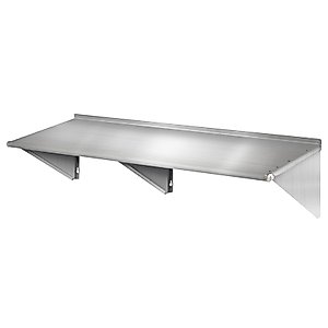 GUDESEN Wall Mounted Stainless Steel Shelf 60” x 18” Shelving for Restaurant,Kitchen,Garage,Home and Hotel