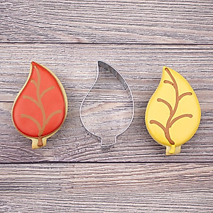 Teardrop Leaf Cookie Cutter, 3.75" Made in USA by Ann Clark