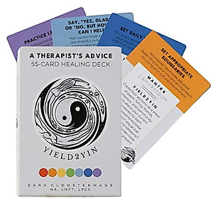 Yield2Yin | A Therapist's Advice 55-Card Healing Deck | Mindfulness + Mental Health | Life Advice for Universal Challenges