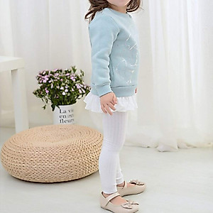 5 Pairs Girls Tights Cable Knit Leggings Footless Pants Pantyhose Stockings for Infants Toddlers