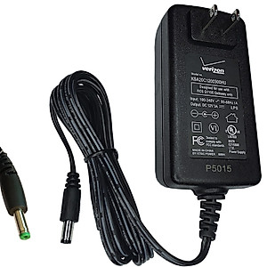 Genuine 12V 3A AC/DC Adapter for Verizon FiOS G1100 G 1100 FIOSG1100 Quantum Gateway Modem Router KSA20C1200300HU KSAS0361200300HU MU36-8120300-A1 MJ36-D120300-A1 DC12V 3.0A Power Supply Cord Charger