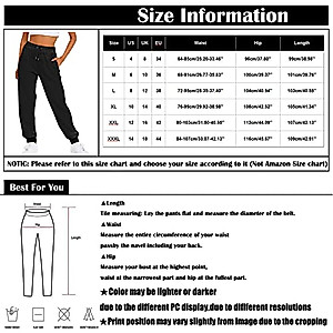 Gumipy Women’s Casual Fleece Sweatpants Loose Fit Stretch Cozy Sweat Pants Lounge Baggy Trousers with Pockets Activewear B-Brown