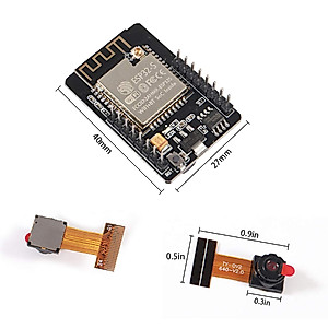 AITRIP 2 Pieces ESP32-CAM WiFi Board ESP32-CAM-MB Micro USB to Serial Port CH340G with OV2640 2MP Camera Module Compatible with Arduino IDE Arduino Raspberry Pi