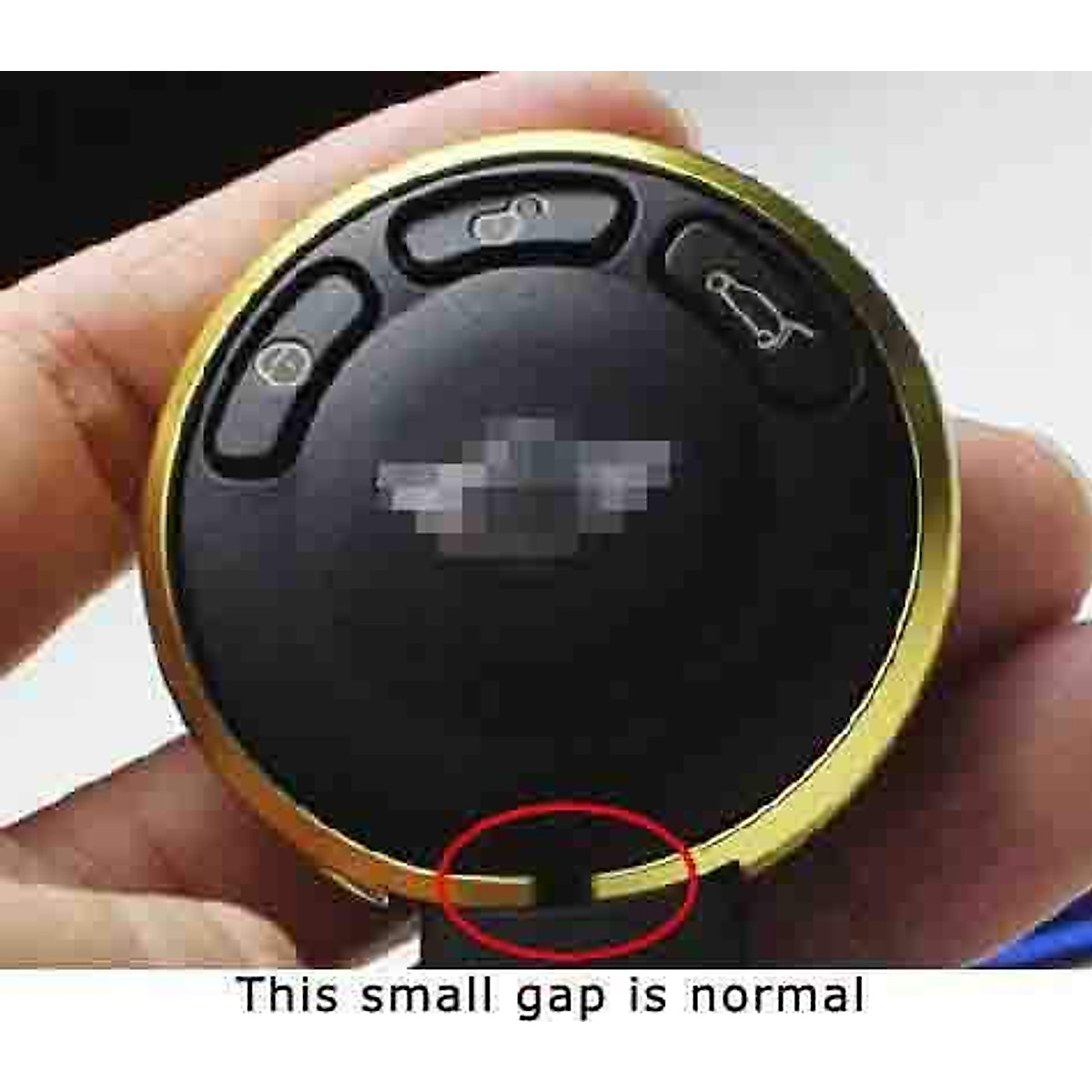 iJDMTOY Red Aluminum Smart Key Fob Surrounding Ring Decoration Compatible With 2008-2014/2015 Gen2 Mini Cooper R55 R56 R57 R58 R59 & Gen1 R60 R61